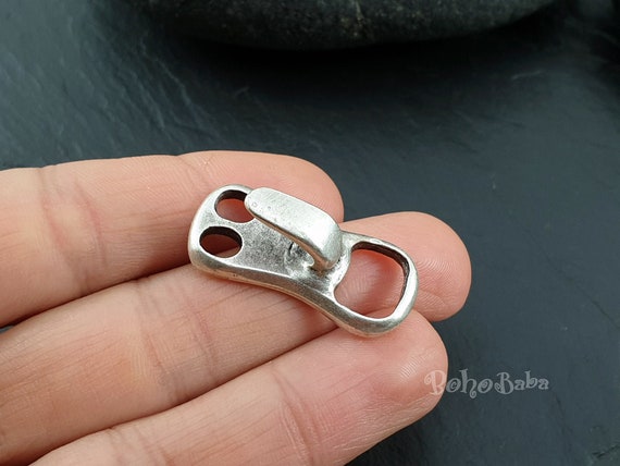 Silver Hook Clasp Anchor Clasp Anchor Bracelet Leather | Etsy