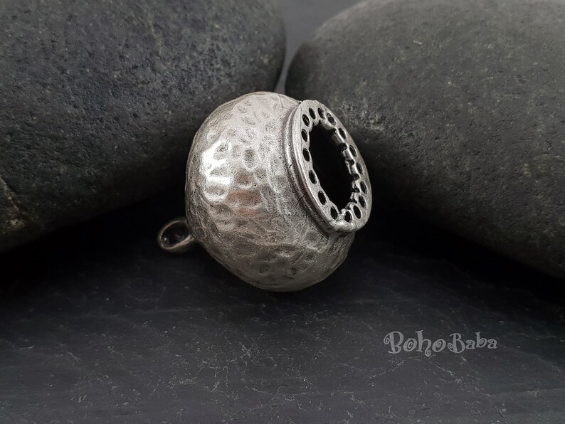 Silver Tassel Cap Large Tassel Cap Rustic Tassel Cap - Etsy