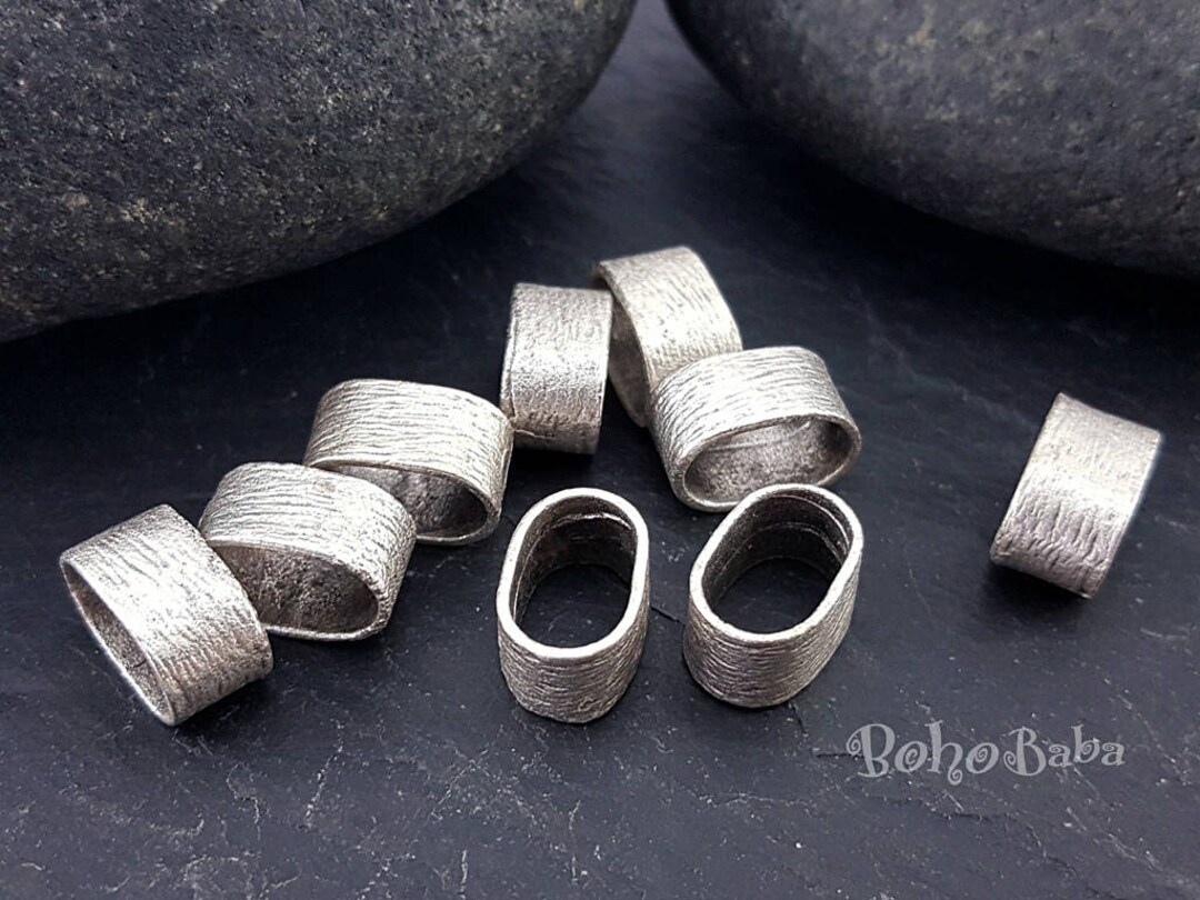 Silver Tube Spacers, Licorice Slider Spacers, Bracelet Spacer Findings ...