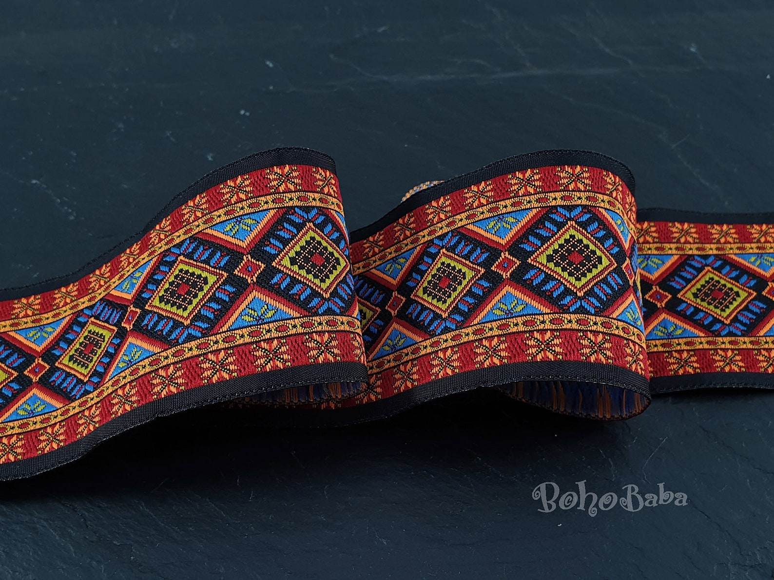 Jacquard Ribbon Embroidered Woven Ribbon Wide Trim Jacquard | Etsy