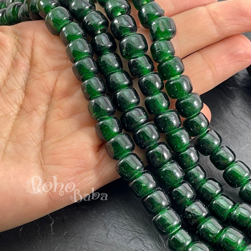 Turkish Glass Beads Round - Etsy UK