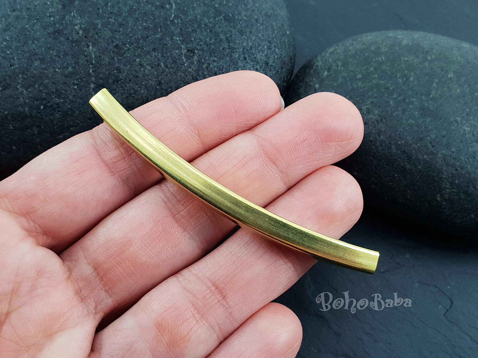 Raw Brass Curved Tubes, Curved Square Tube, Geometric Choker Finding ...