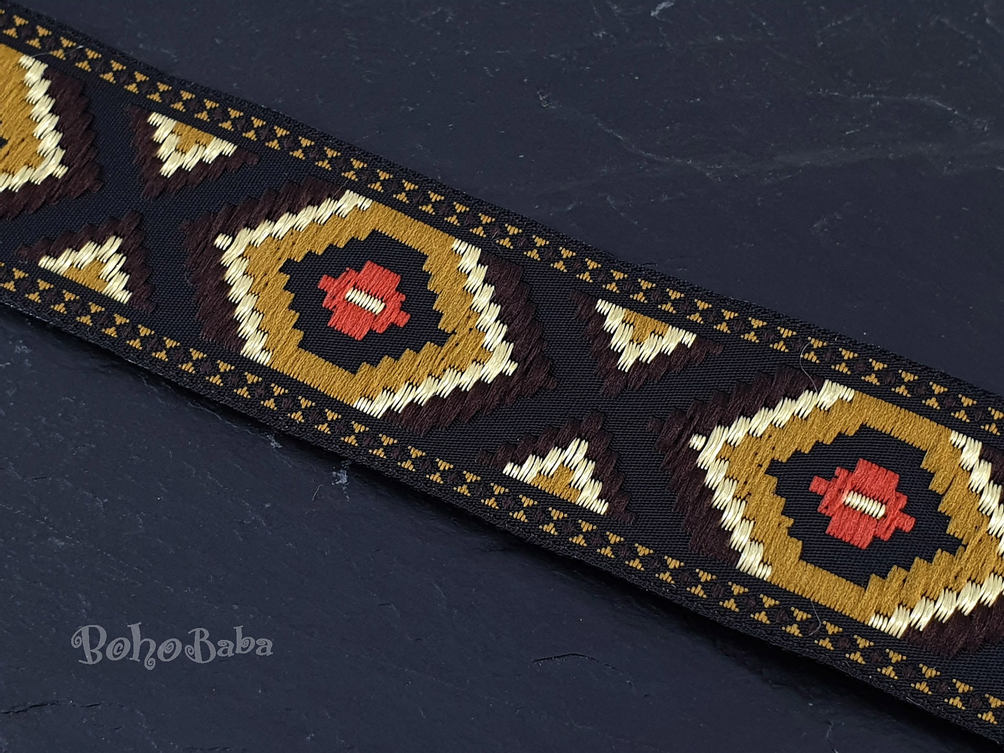 Jacquard Ribbon, 25mm Wide, Jacquard Trim, Embroidered Woven Ribbon ...