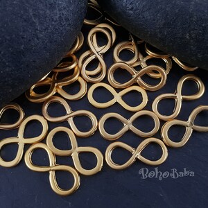 Infinity Connector Charms, Gold Infinity Bracelet, Infinity Charms ...
