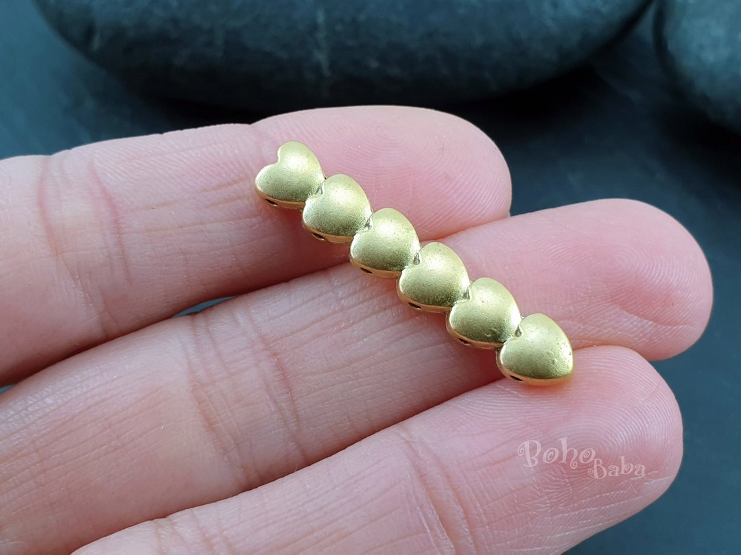 Gold Bracelet Separator, Heart Bracelet Findings, Bracelet End Fastener ...