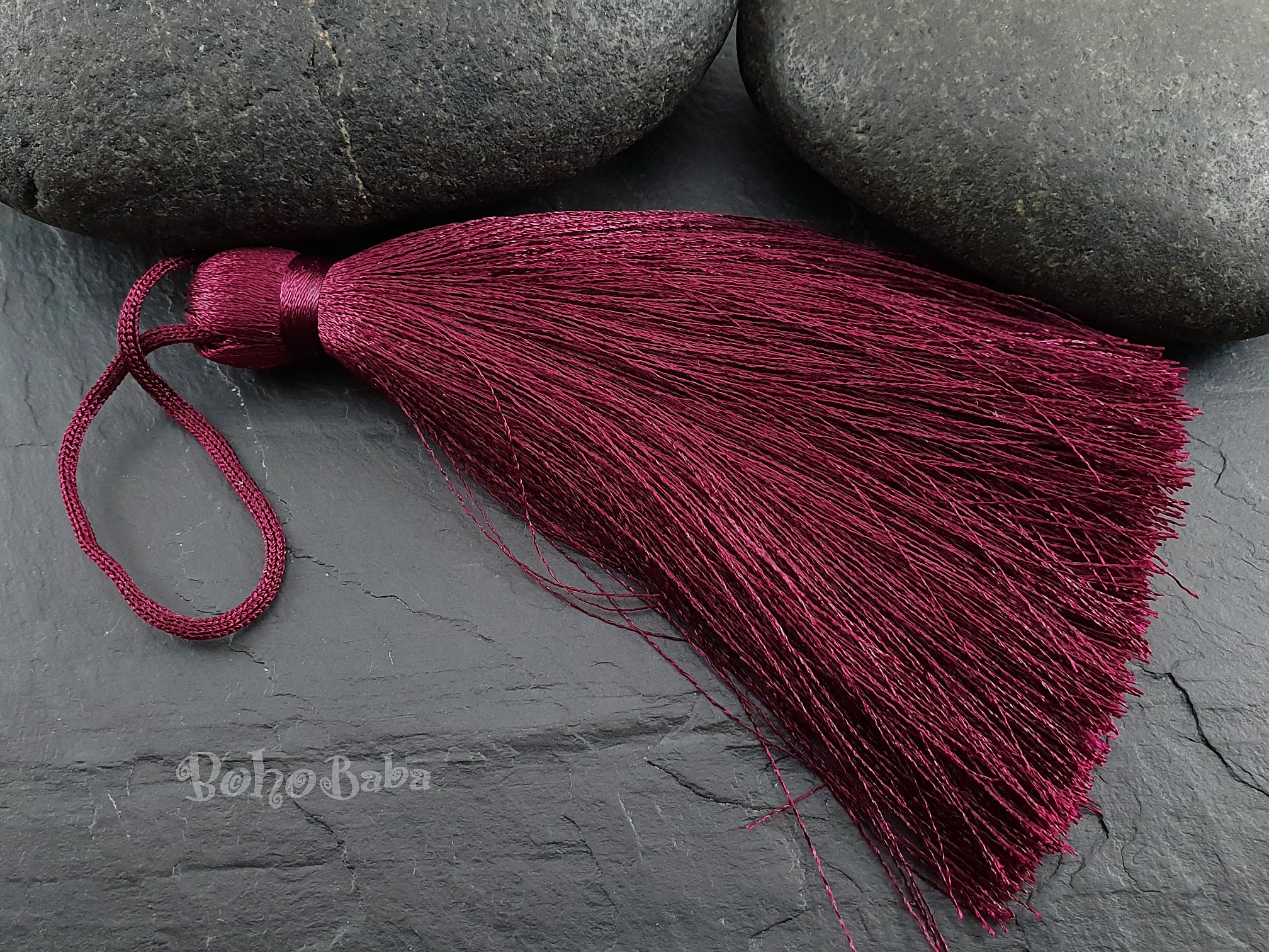 Tyrian Red Tassel Large Tassel Silk Tassel Thread Tassel | Etsy