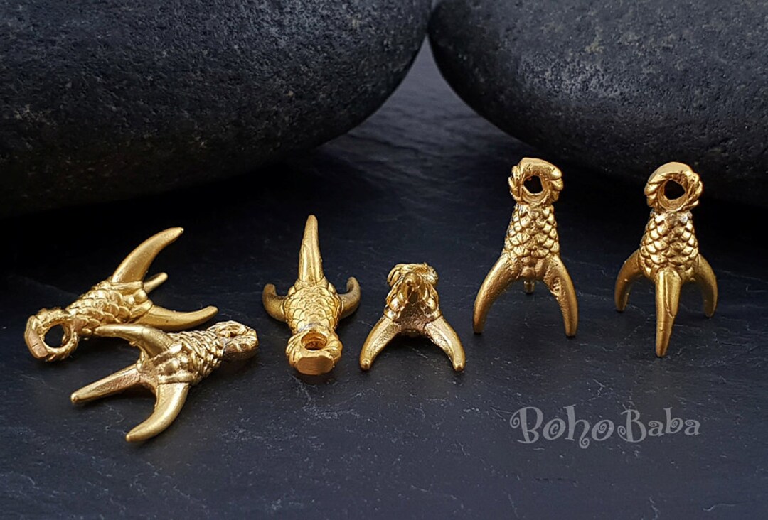 Gold Dragon Claw Charms Mini Dragon Claw Charms Dragon Claw - Etsy