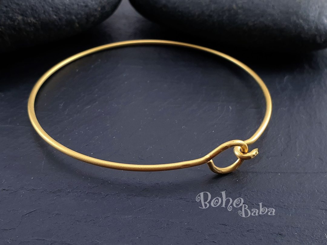 Gold Bangle Bracelet, Gold Bangle Blanks, Gold Bracelet Blanks, Charm ...