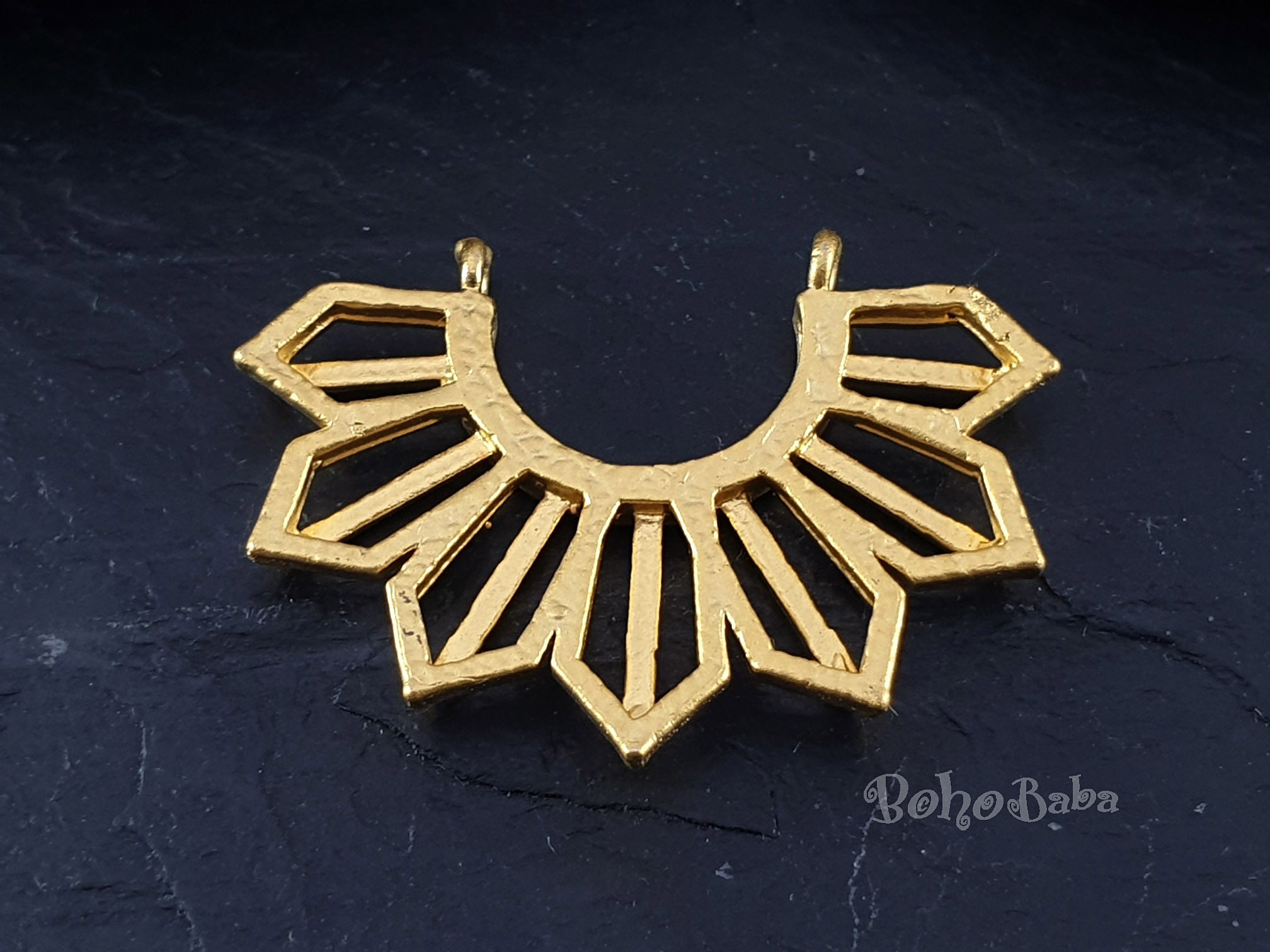 Sunburst Pendant, Sun Ray Charm, Gold Sun Charm, Earring Charm, Sun ...