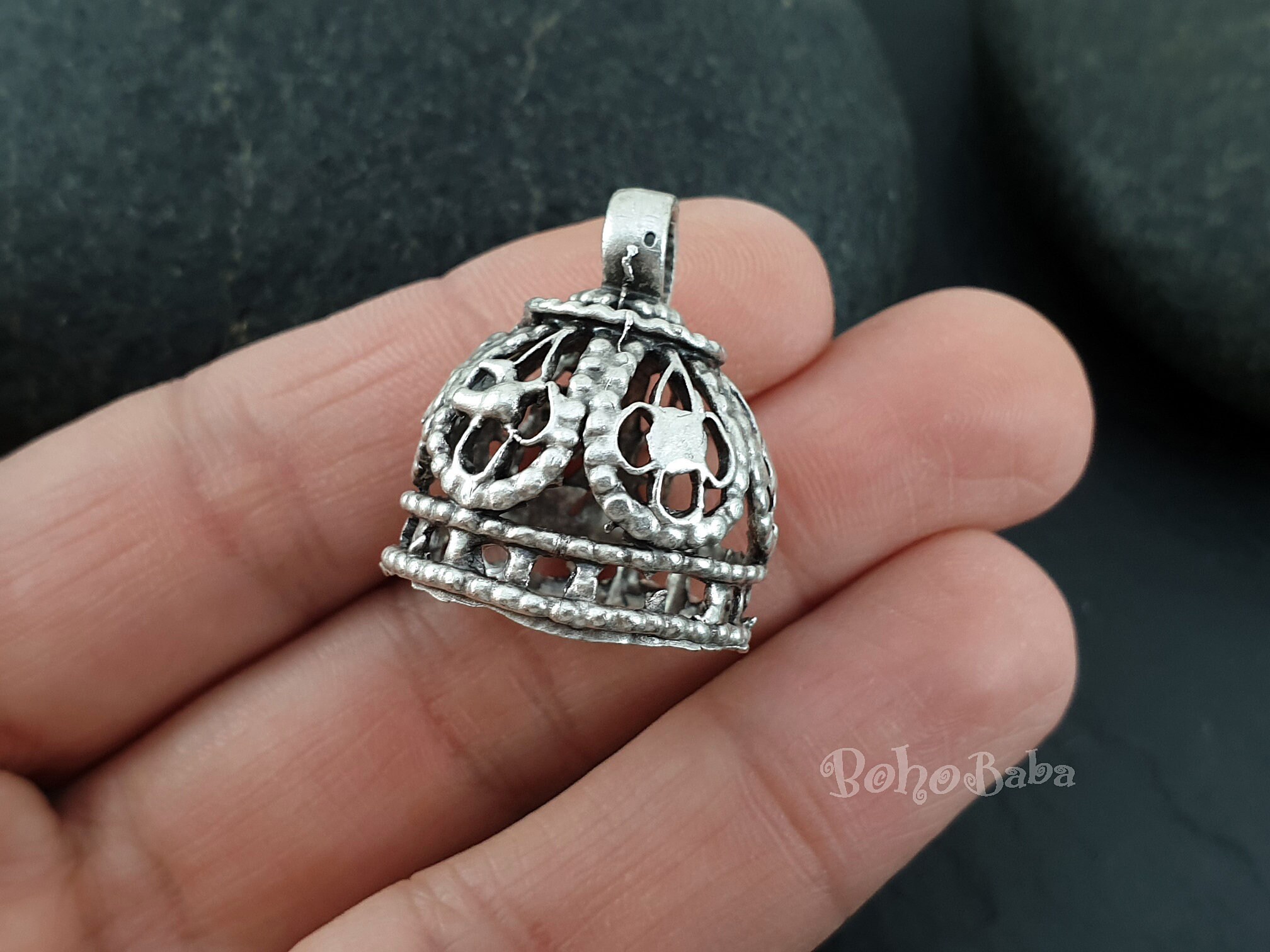 Rustic Tassel Cap Silver Tassel Cap Large Tassel Cap | Etsy