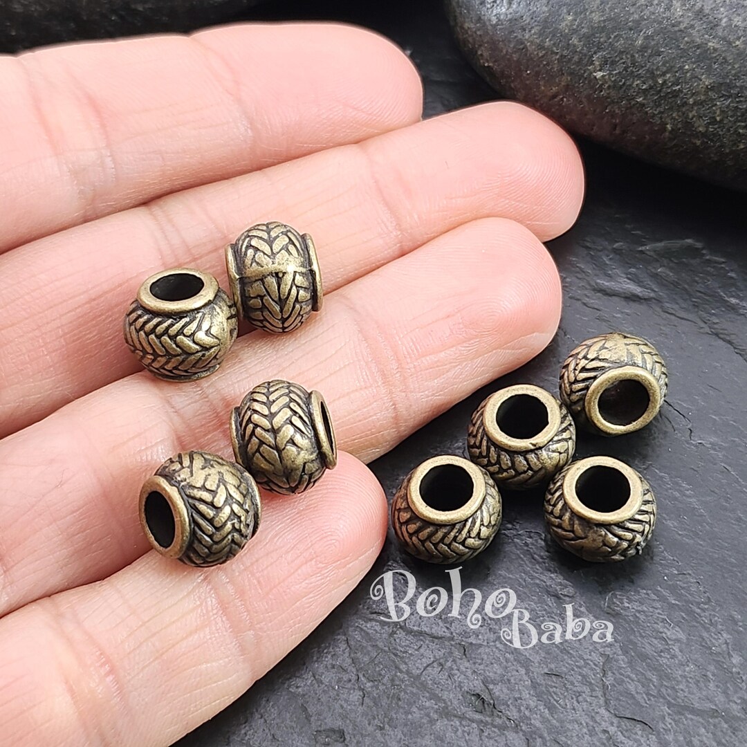 Bronze Tribal Spacer Beads, Round Bronze Beads, Bronze Jewelry Spacers ...