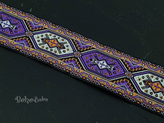 Jacquard Ribbon Jacquard Trim Embroidered Woven Ribbon Wide | Etsy