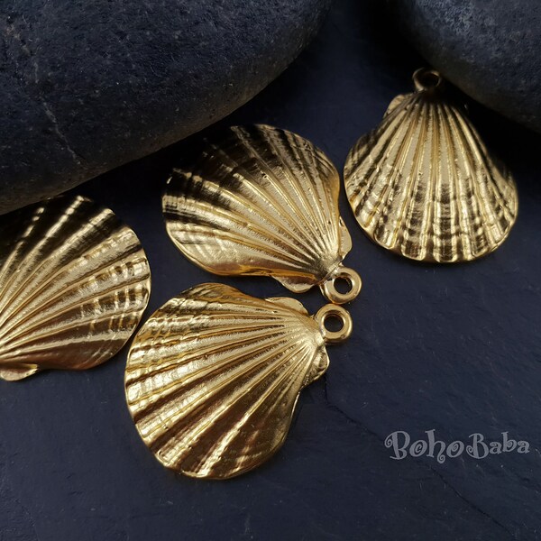 Gold Seashell - Etsy