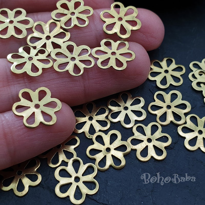 Brass Flower - Etsy