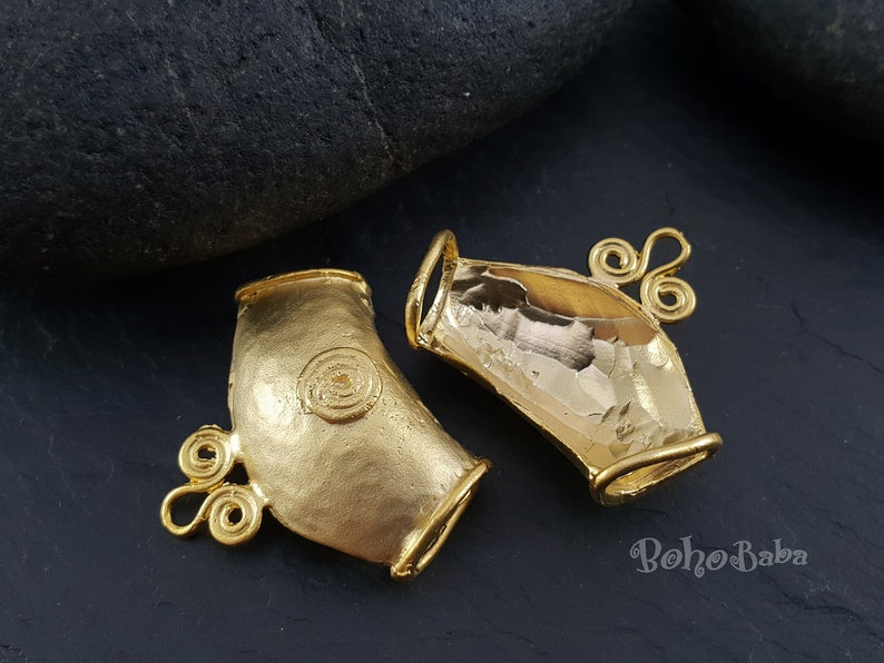 Large Gold Plated Bails Pendant Bail Necklace Connector - Etsy Canada