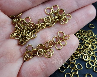 10 Pieces / Jump Ring / Raw Brass / Irregular 3722mm C4249 - Etsy