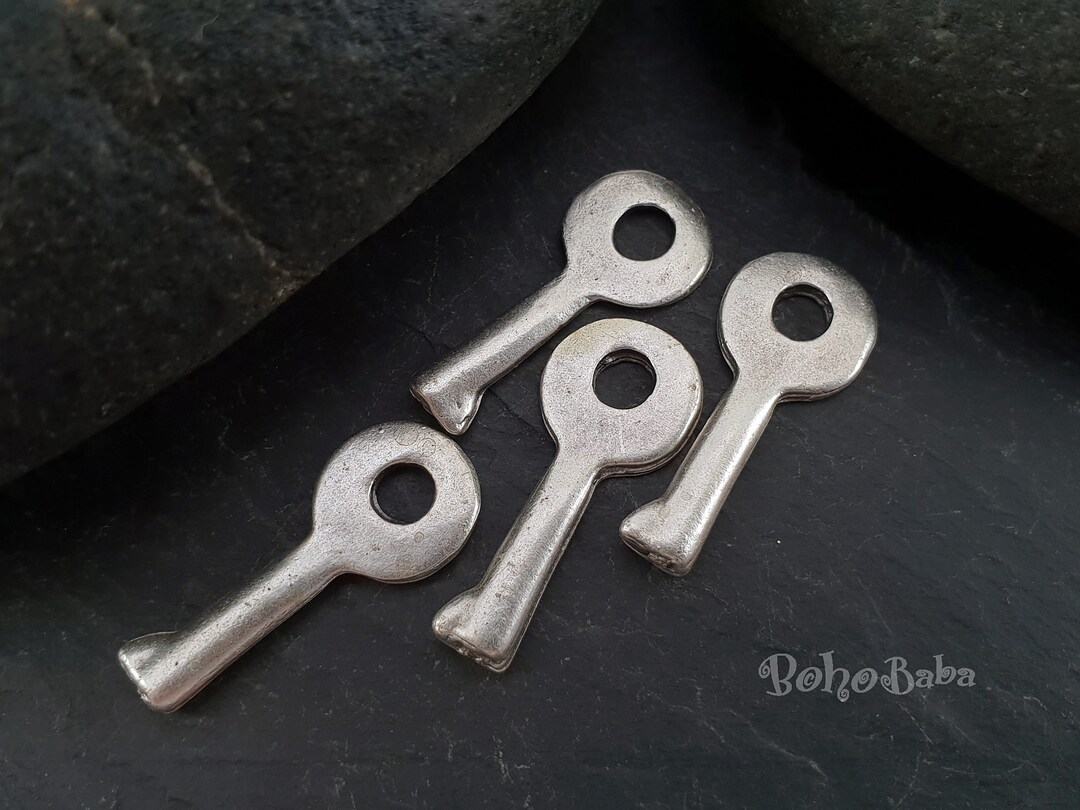 Silver Key Charms Mini Key Charms Key Charms Mini Silver - Etsy