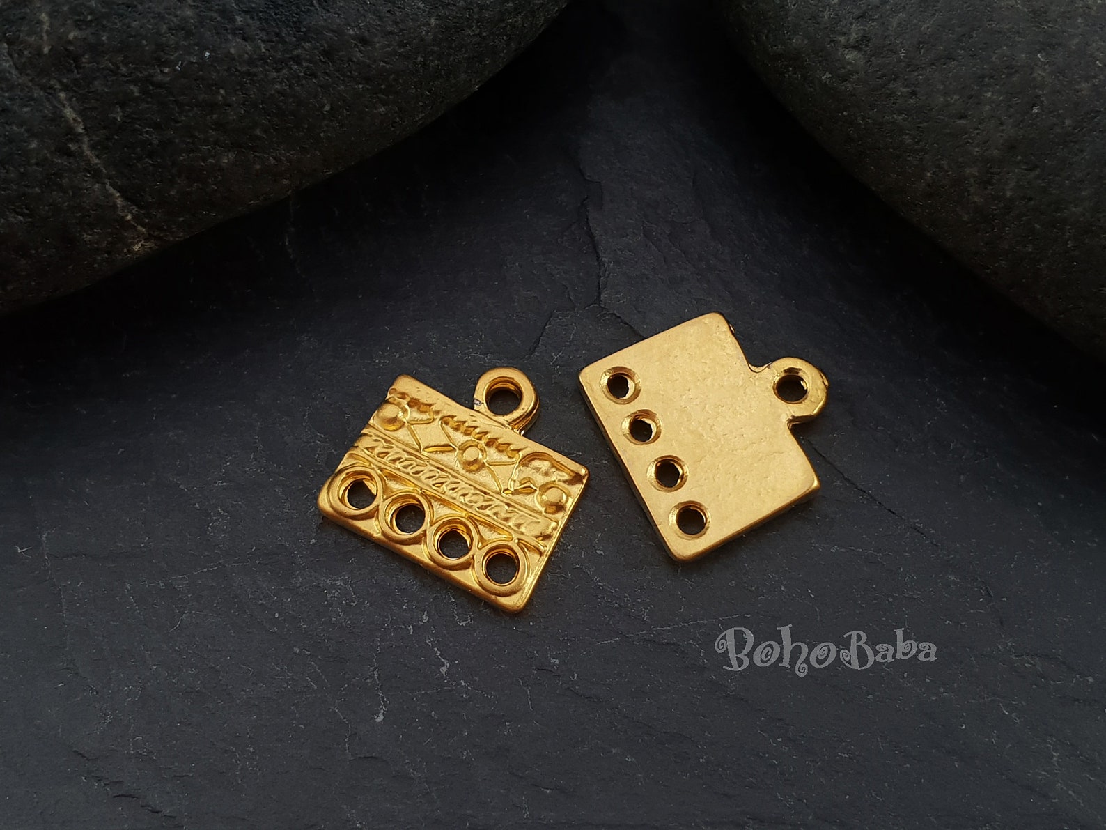 Gold Connectors, Multi Strand Connectors, Earring Connector, Jewellery ...