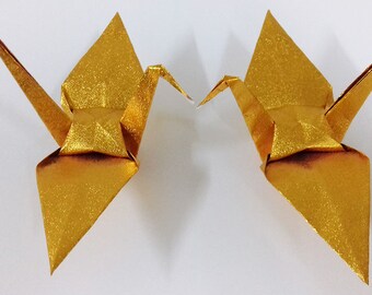 Gold origami | Etsy