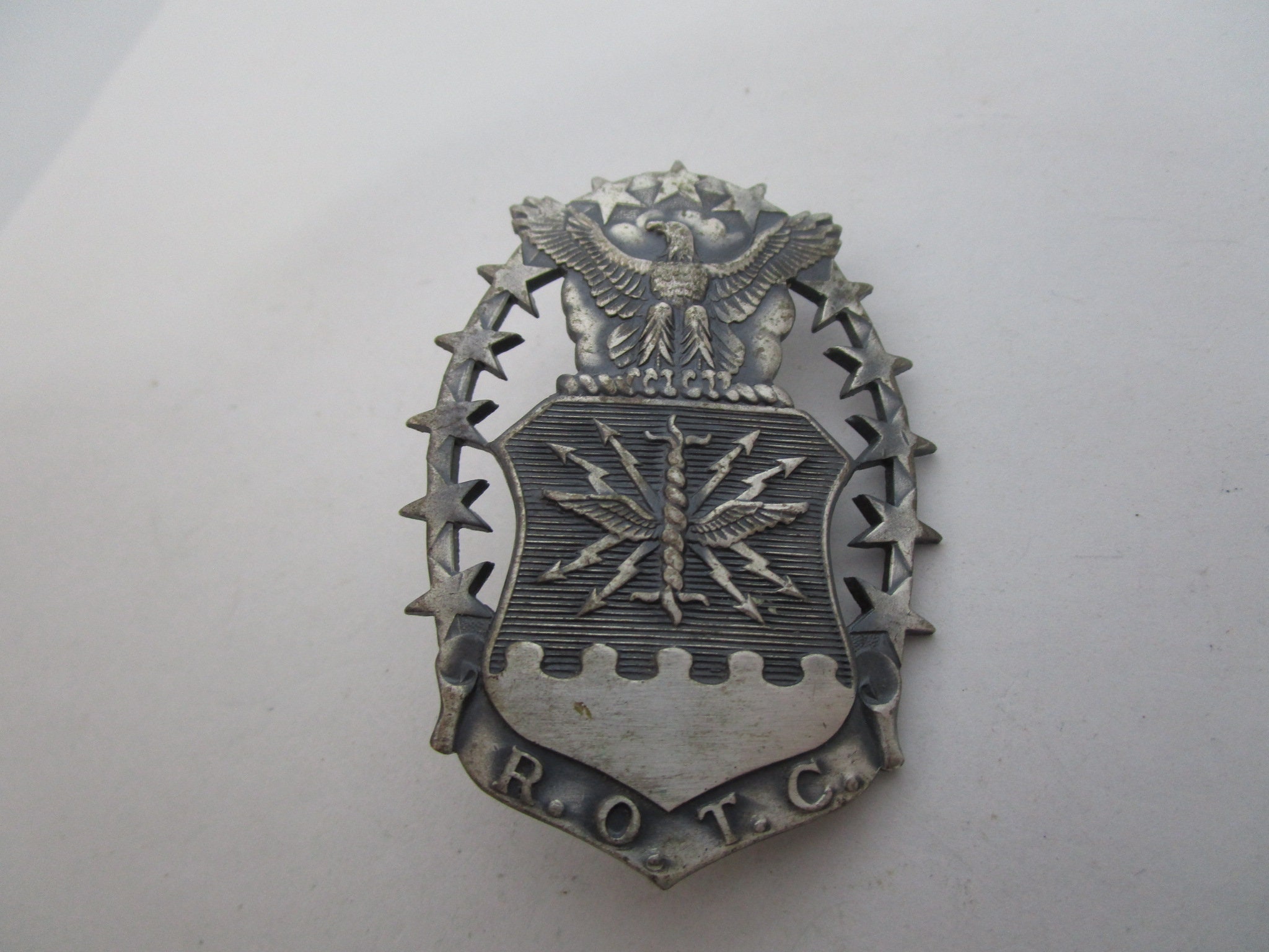 Vintage U S Army R O T C Hat Device Shield Eagle - Etsy