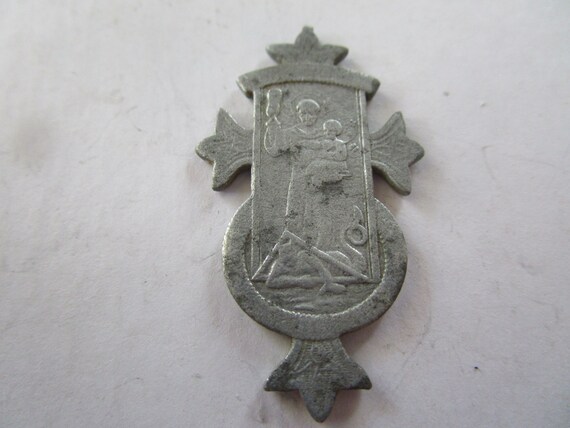 C 1890 Antique Catholic Saint Medal Adornment - Etsy