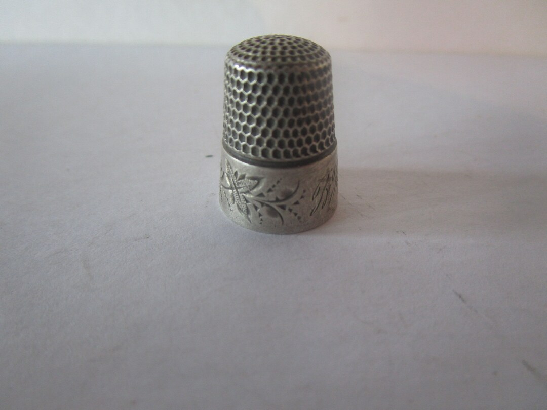 Antique Victorian Engraved Sterling Silver Sewing Thimble - Etsy
