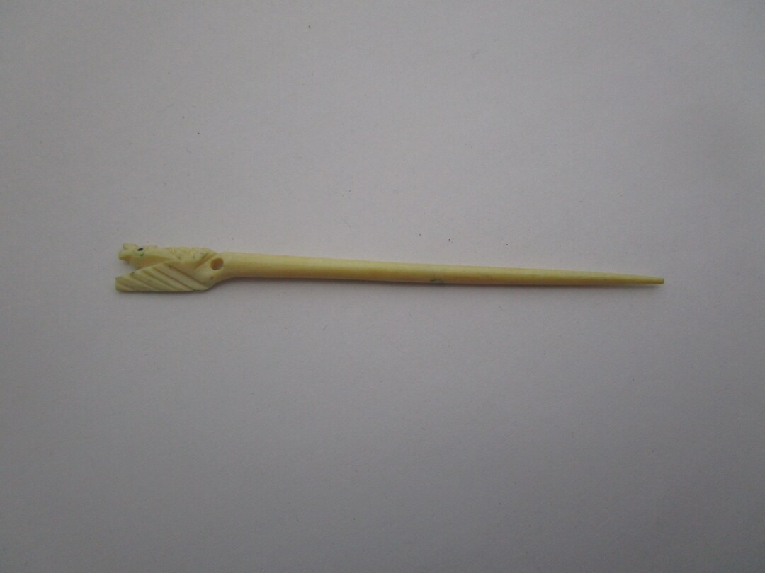 Antique Carved Bone Rooster Toothpick or Skewer - Etsy
