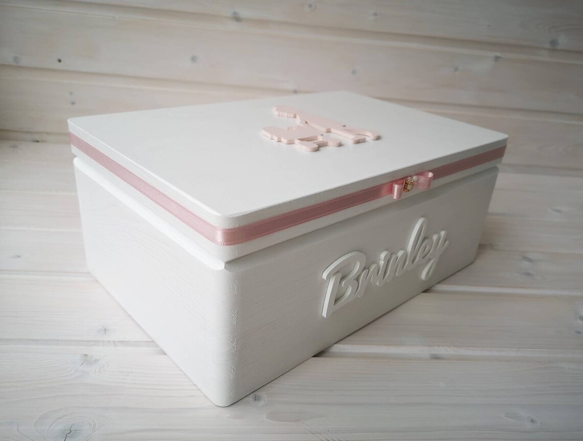 Personalized Keepsake Box for Baby, Time Capsule Box, Baby Shower ...