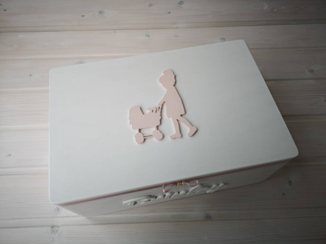 Personalized Keepsake Box for Baby, Time Capsule Box, Baby Shower ...