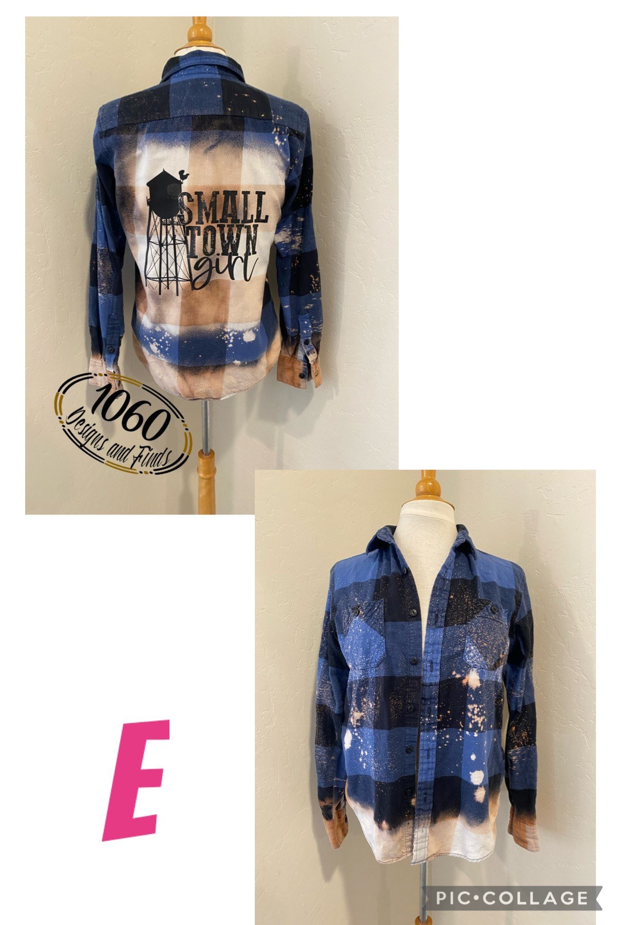 Small Town Girl Distressed Flannel Shirts Bleached Flannel - Etsy
