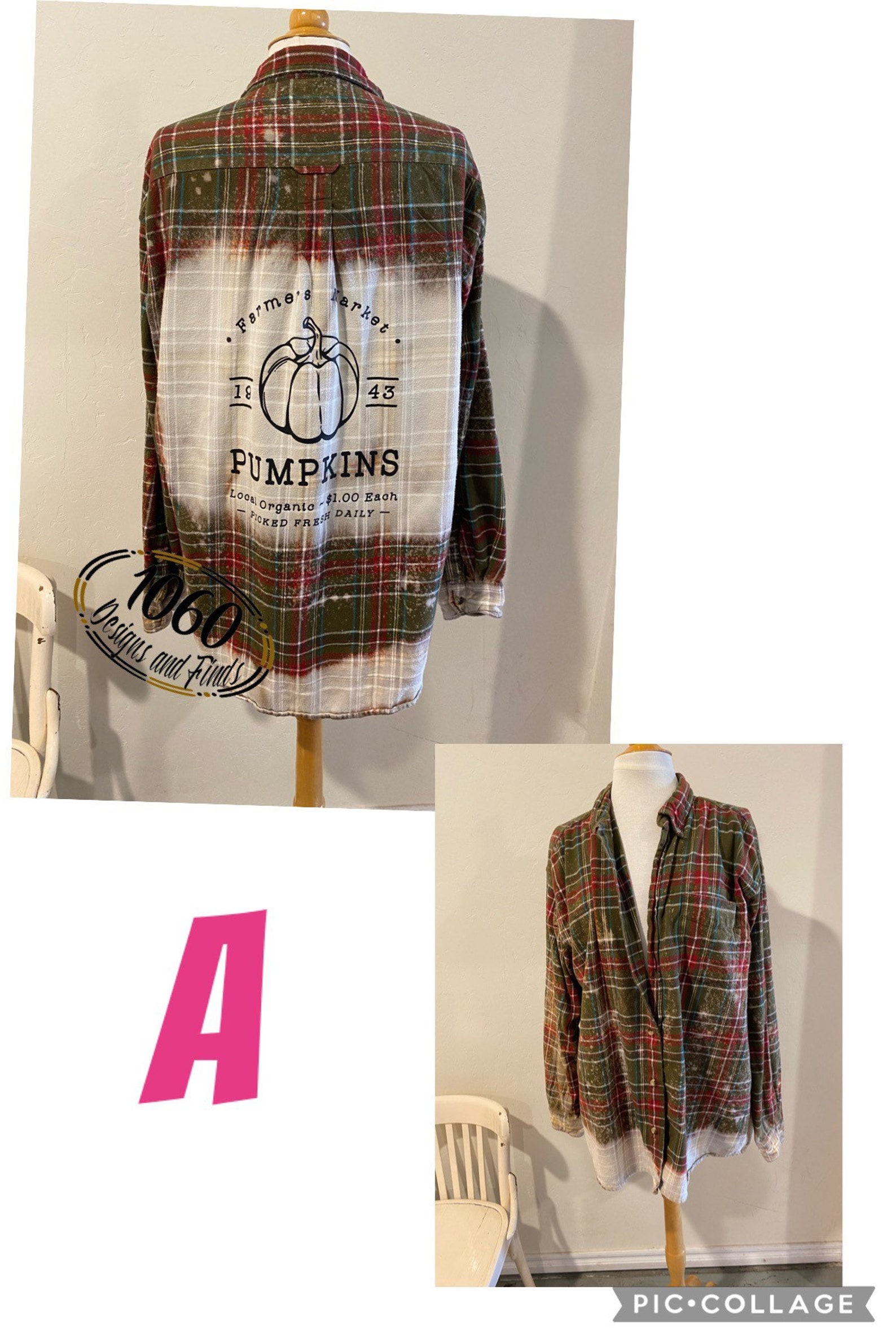 Fall Flannels Fresh Pumpkin Flannels Distressed Flannel - Etsy