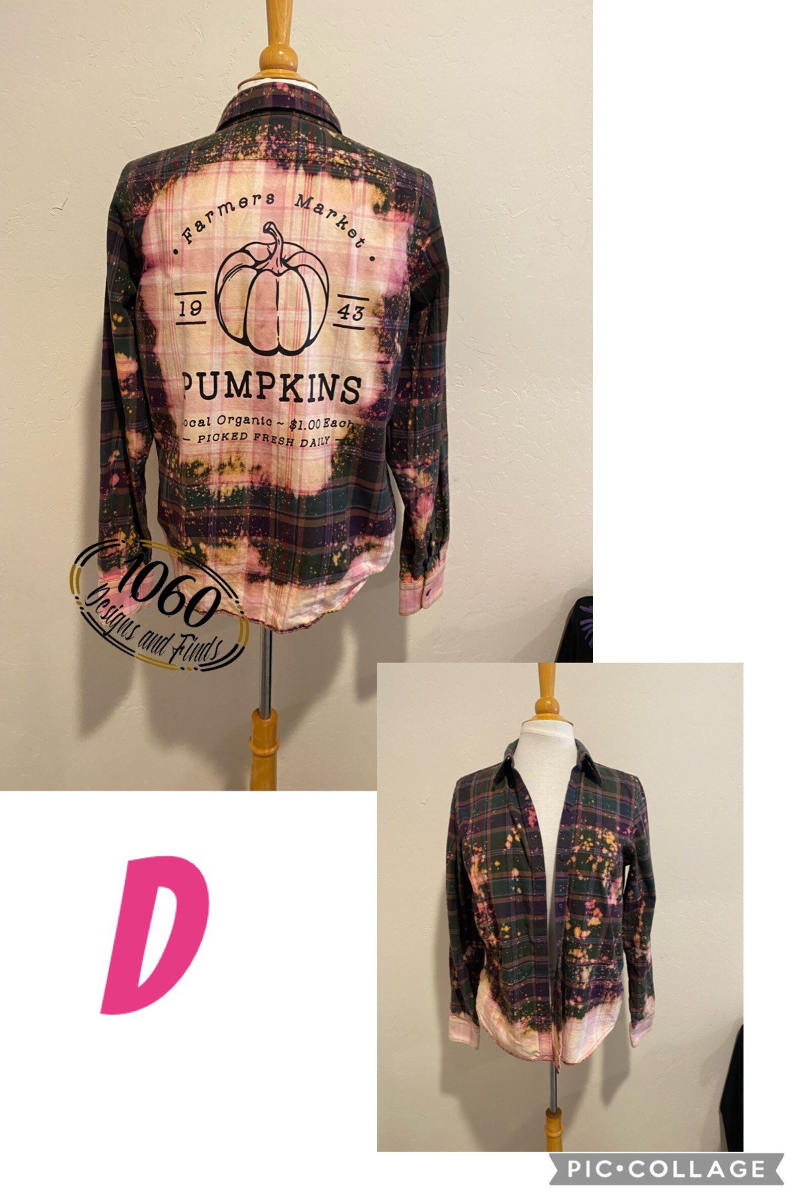 Fall Flannels Fresh Pumpkin Flannels Distressed Flannel - Etsy