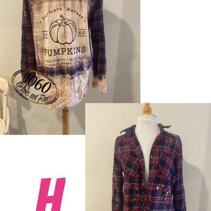 Fall Flannels Fresh Pumpkin Flannels Distressed Flannel - Etsy