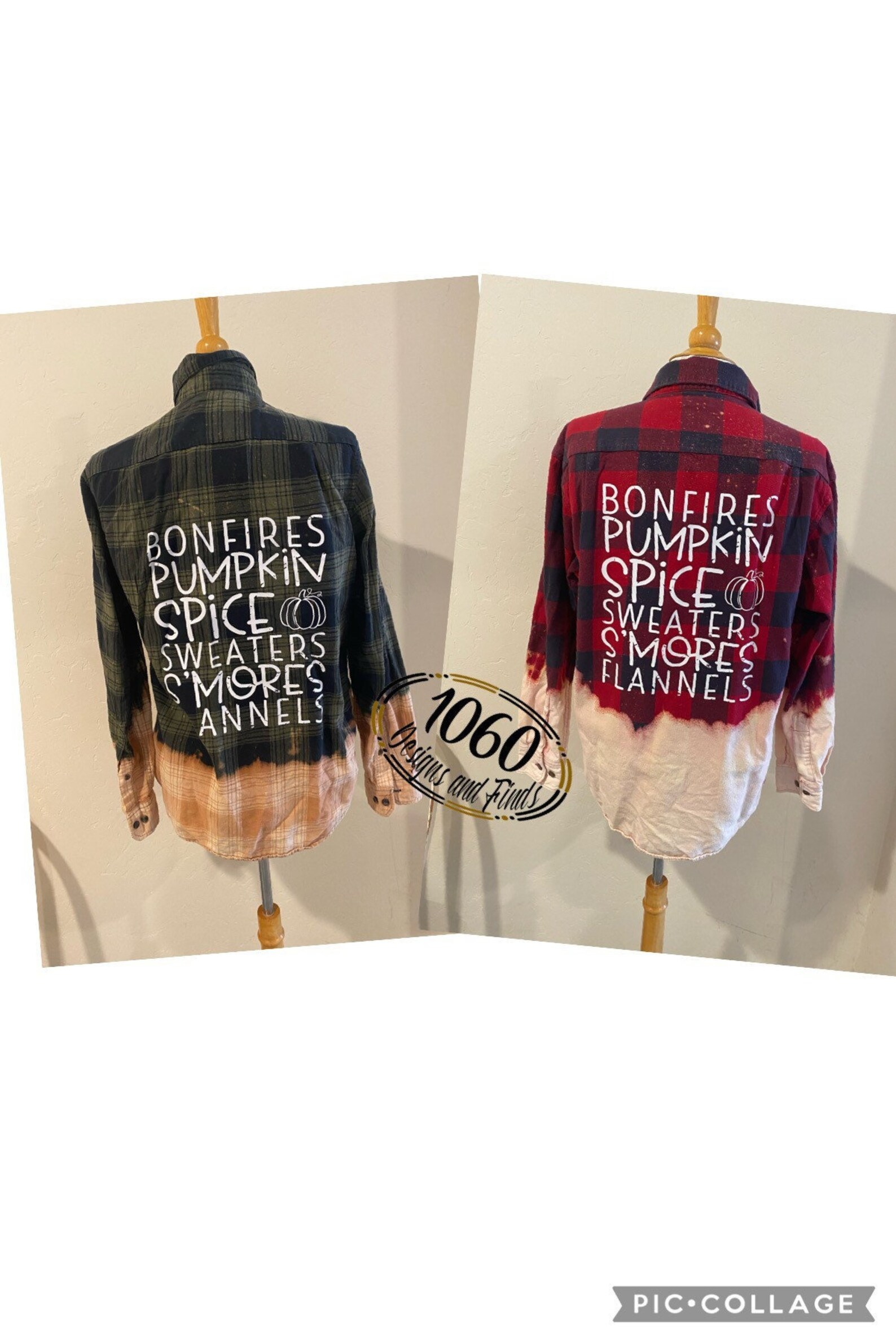 Fall Flannels Fall Bonfires Pumpkin Spice Distressed - Etsy