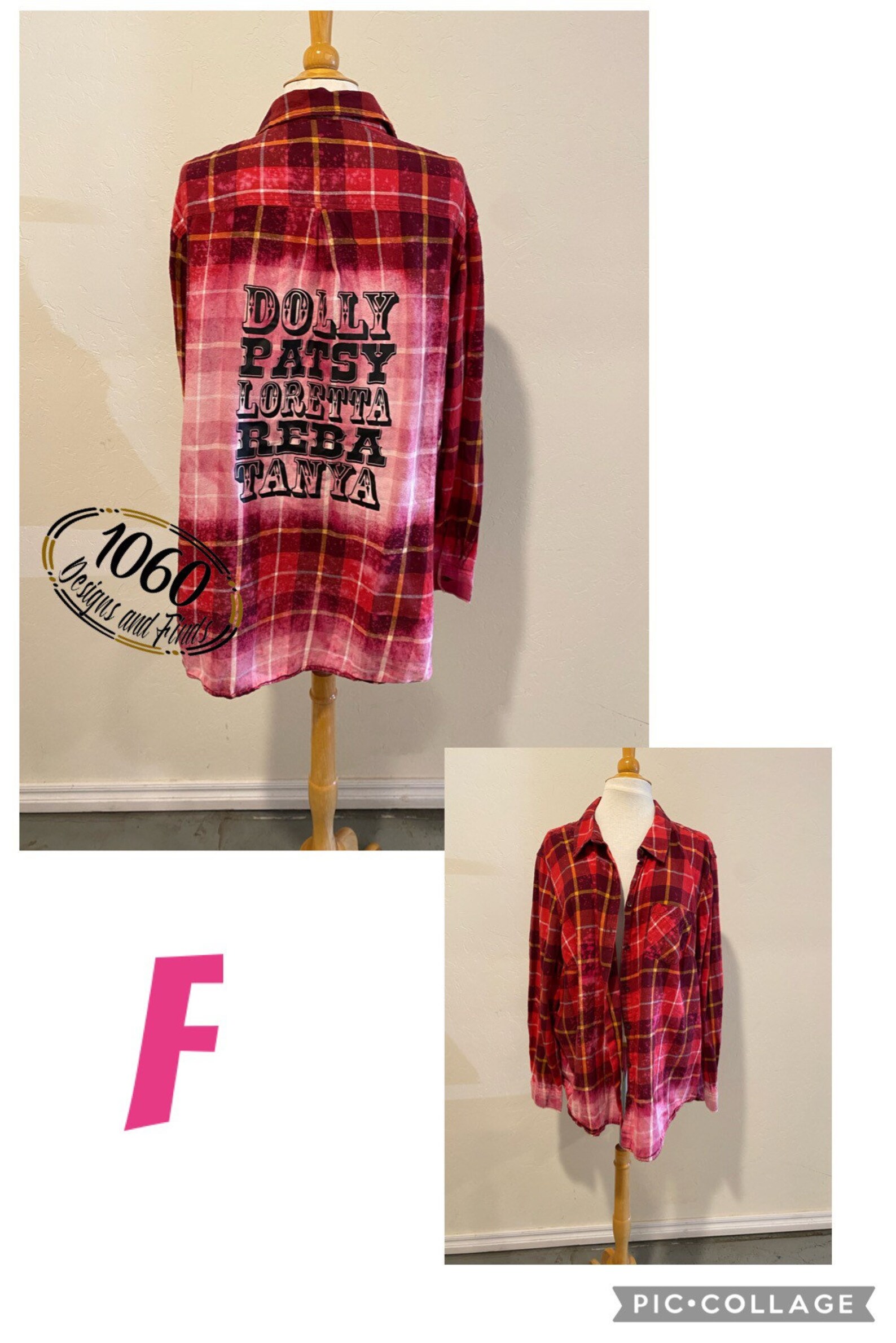 Dolly Patsy Loretta Reba Tanya Distressed Flannel Shirts - Etsy