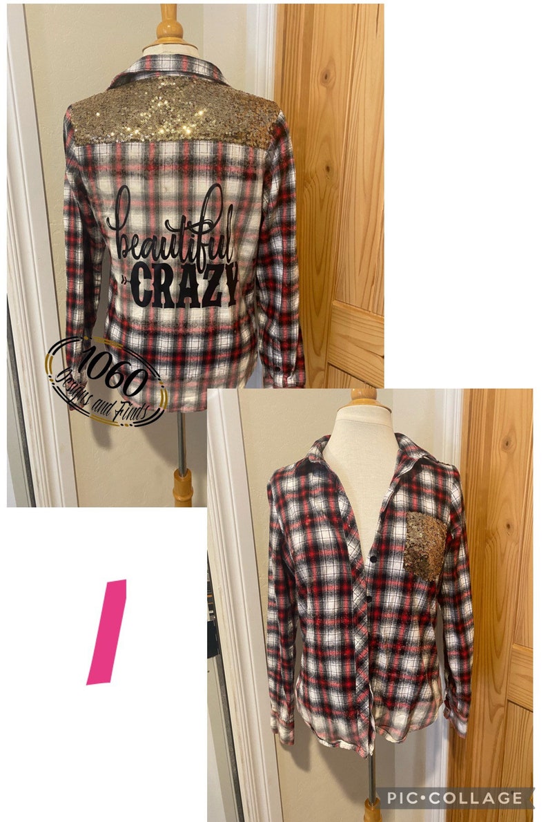 Beautiful Crazy Distressed Flannel Shirts Bleached Flannel - Etsy