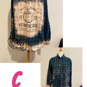 Fall Flannels Fresh Pumpkin Flannels Distressed Flannel - Etsy