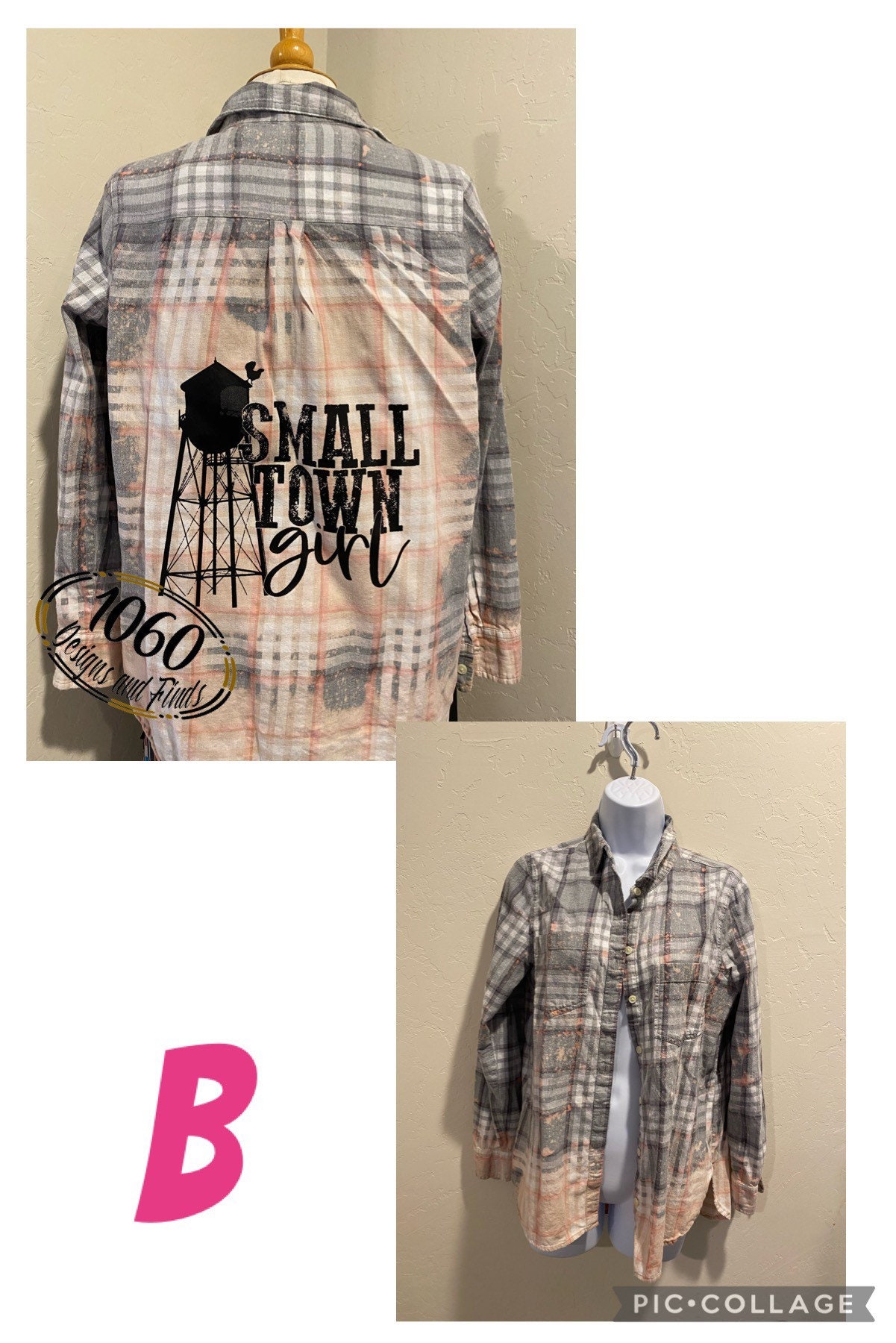 Small Town Girl Distressed Flannel Shirts Bleached Flannel - Etsy