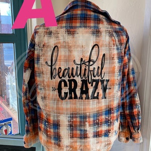 Beautiful Crazy Distressed flannel shirts bleached flannel | Etsy