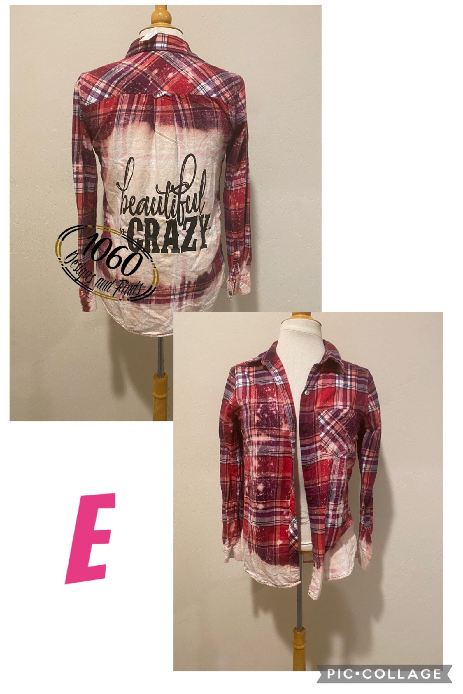 Beautiful Crazy Distressed Flannel Shirts Bleached Flannel - Etsy