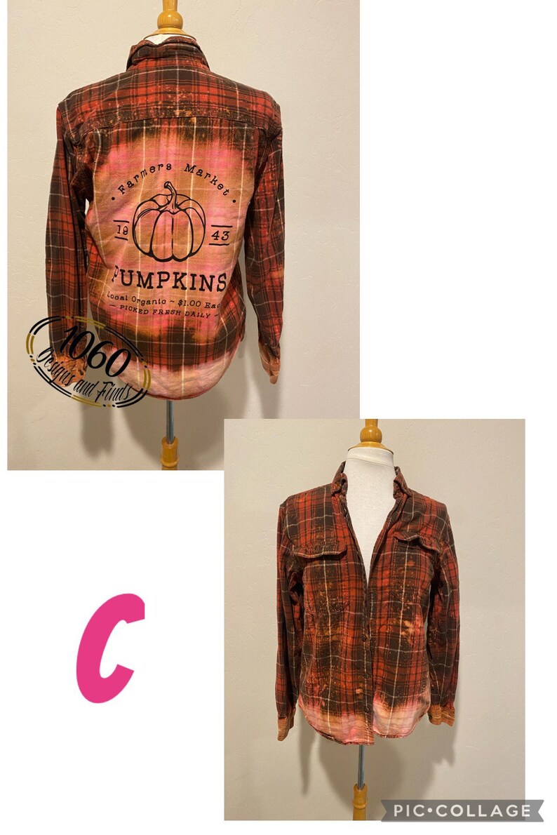 Fall Flannels Fresh Pumpkin Flannels Distressed Flannel - Etsy