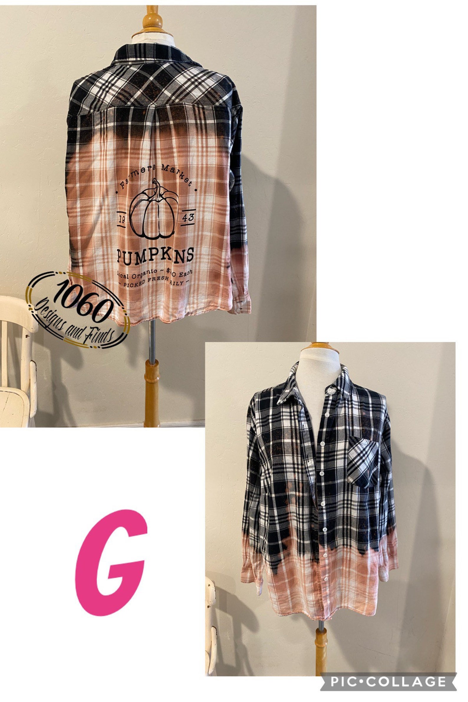 Fall Flannels Fresh Pumpkin Flannels Distressed Flannel - Etsy