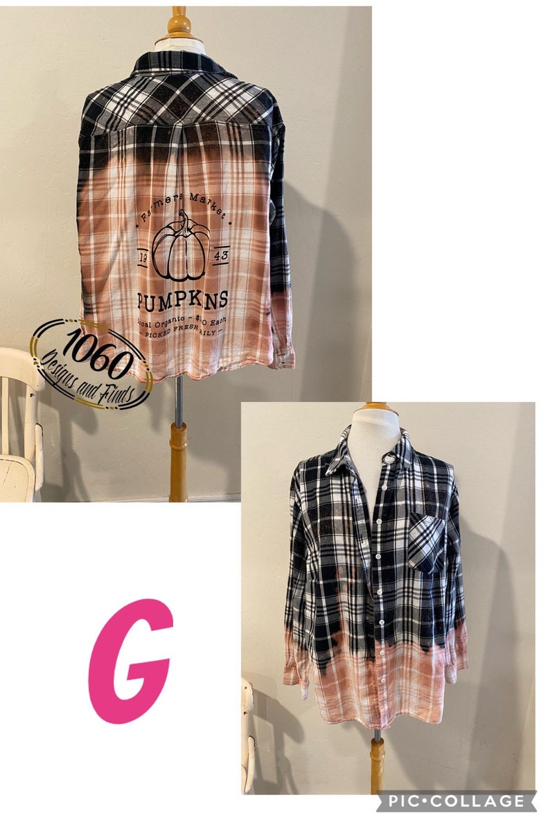 Fall Flannels Fresh Pumpkin Flannels Distressed Flannel - Etsy