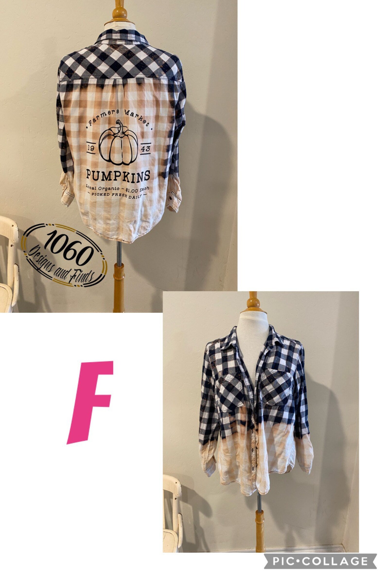 Fall Flannels Fresh Pumpkin Flannels Distressed Flannel - Etsy