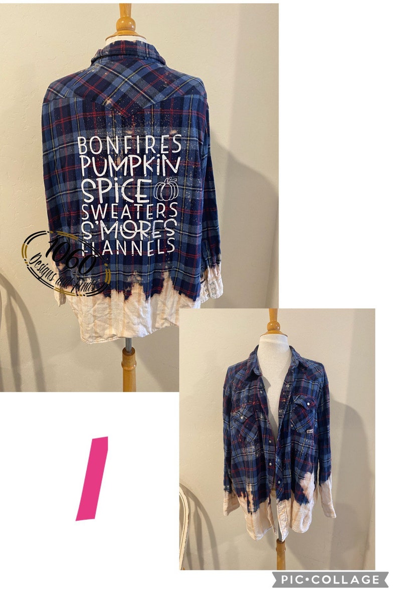 Fall Flannels Fall Bonfires Pumpkin Spice Distressed - Etsy