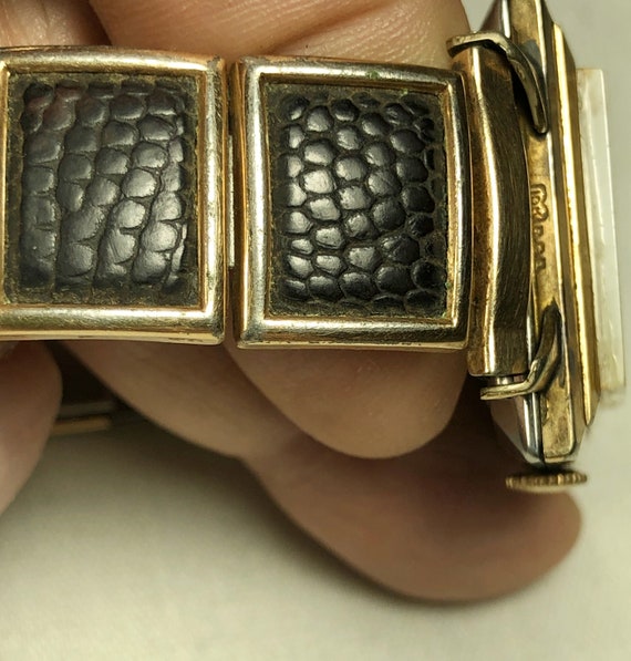 Antique Louis Swiss Art Deco Square,Men's Watch 17 Je… - Gem