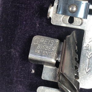 Greist Rotary Sewing Machine Attachments in Original Metal Box Antique ...