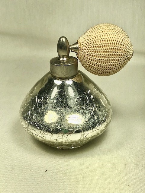 Vintage HOLMSPRAY, Chartley, Mass Art Deco Perfume Atomizer Silver ...