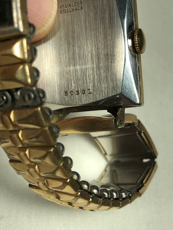 Antique Louis Swiss Art Deco Square,Men's Watch 17 Je… - Gem