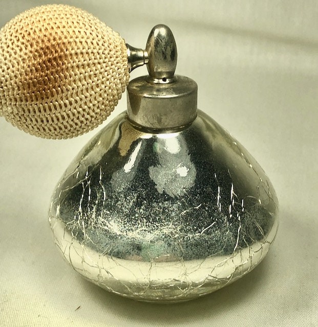 Vintage HOLMSPRAY, Chartley, Mass Art Deco Perfume Atomizer Silver ...